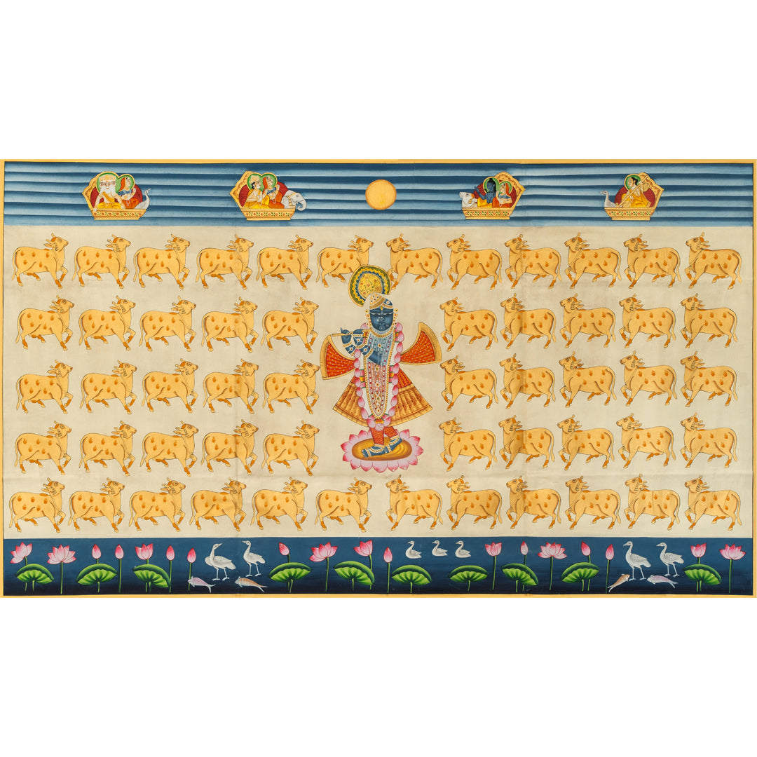 Shri Gokul Chandramaji Gawal Swaroop Handmade Painting For Home Wall D ...