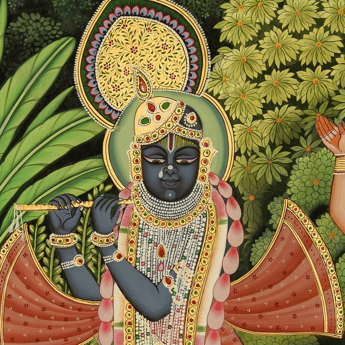 Exclusive Shrinathji Gokul Chandrama Swaroop Handmade Pichwai Painting ...